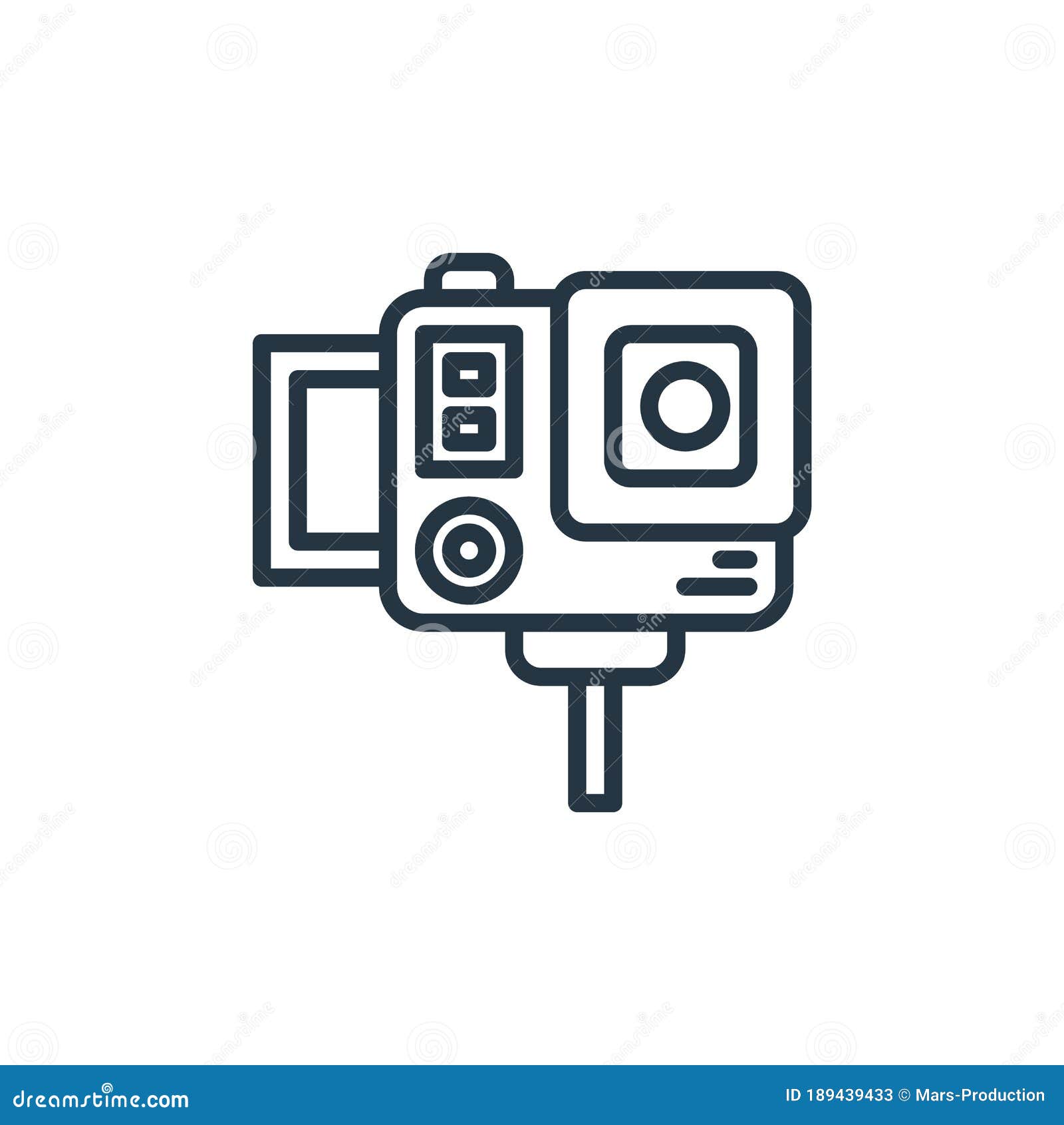 Vlog Vector Icon Isolated on White Background. Outline, Thin Line Vlog ...