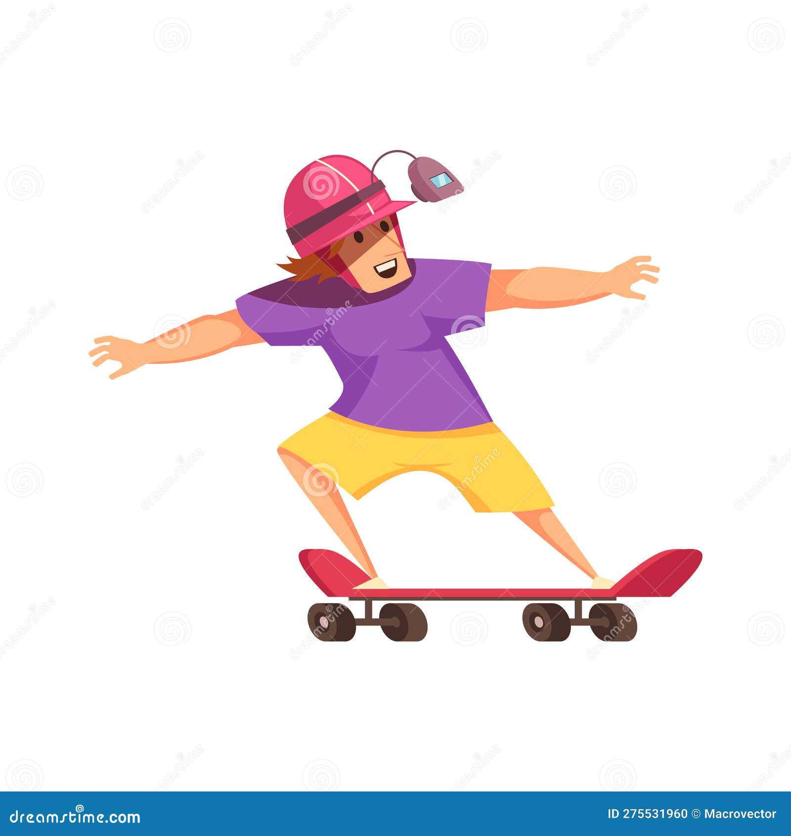 Vlogger Cartoon Illustration Stock Vector - Illustration of education ...