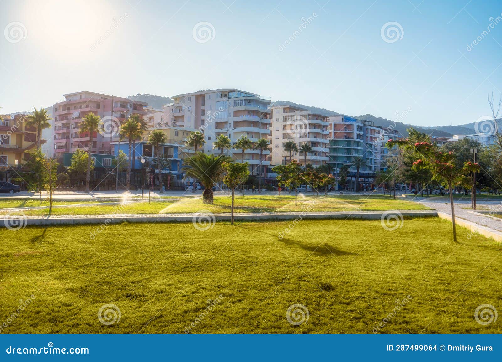 Vlora, Albania Road View. Summer in Albania Stock Photo - Image of ...