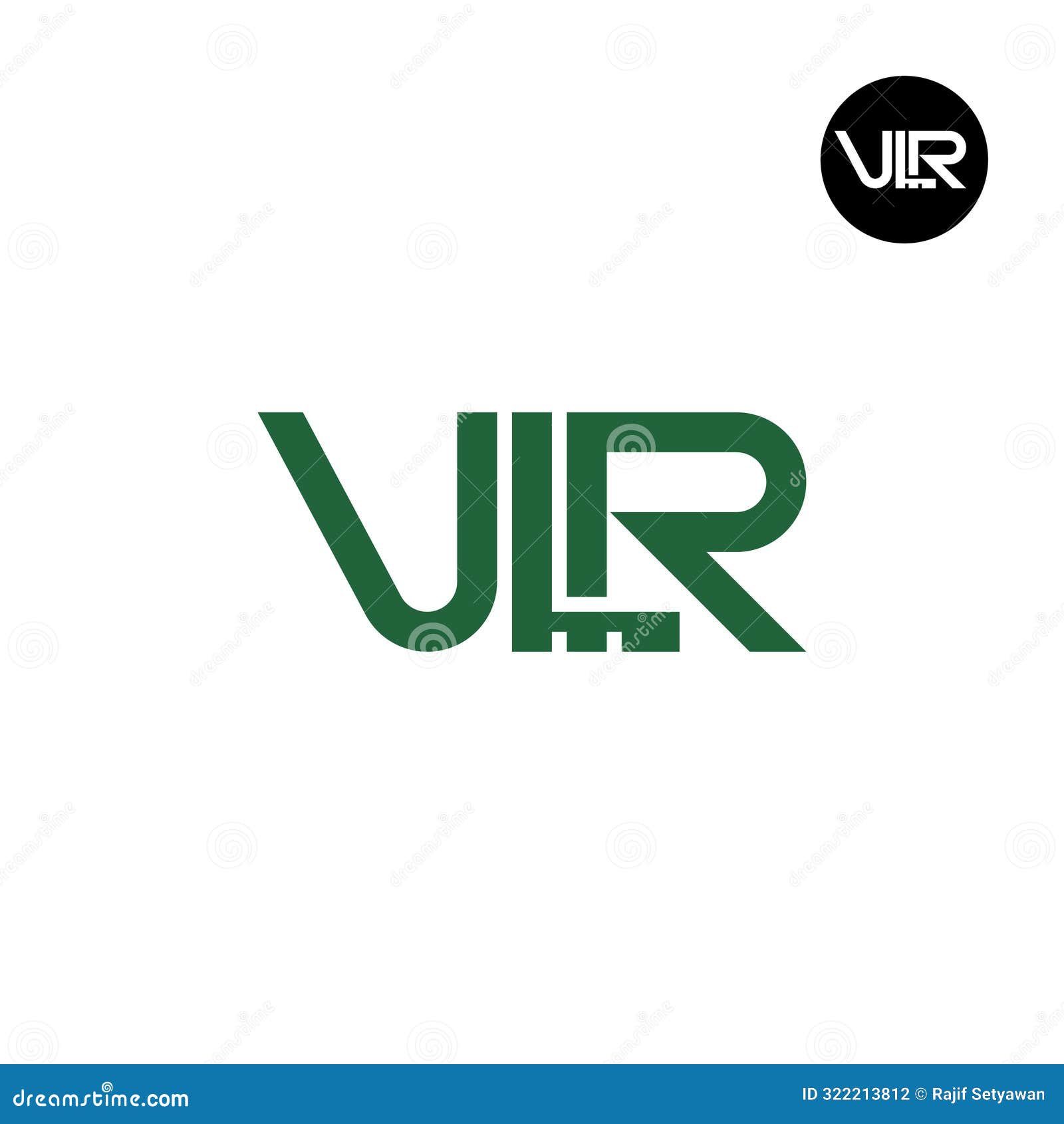 VLR Logo Letter Monogram Design Stock Vector - Illustration of initials ...