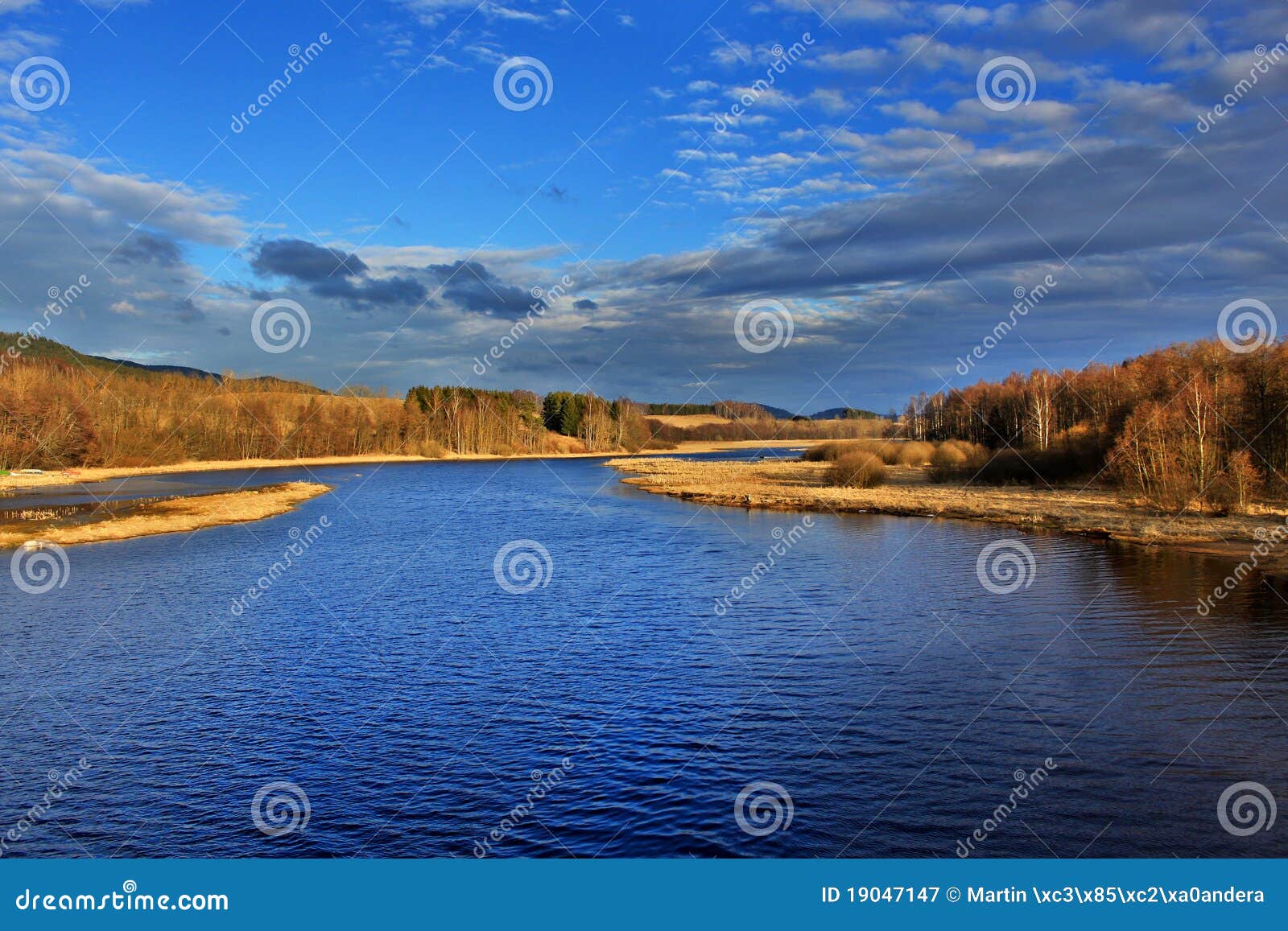 Vltava stock image. Image of sumava, nature, river, forest - 19047147