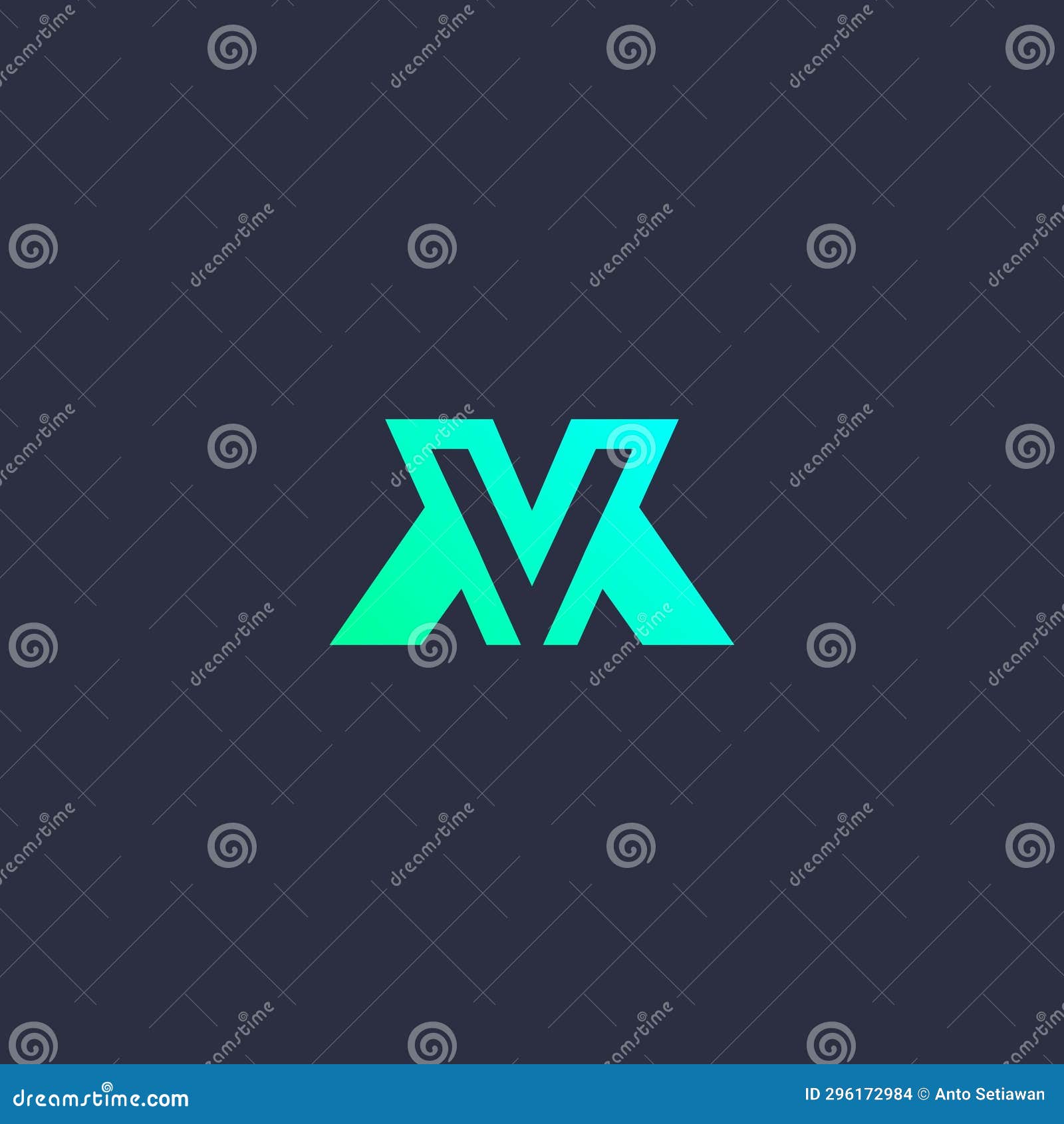 VM Logo Design. Letter MV Icon Stock Illustration - Illustration of ...
