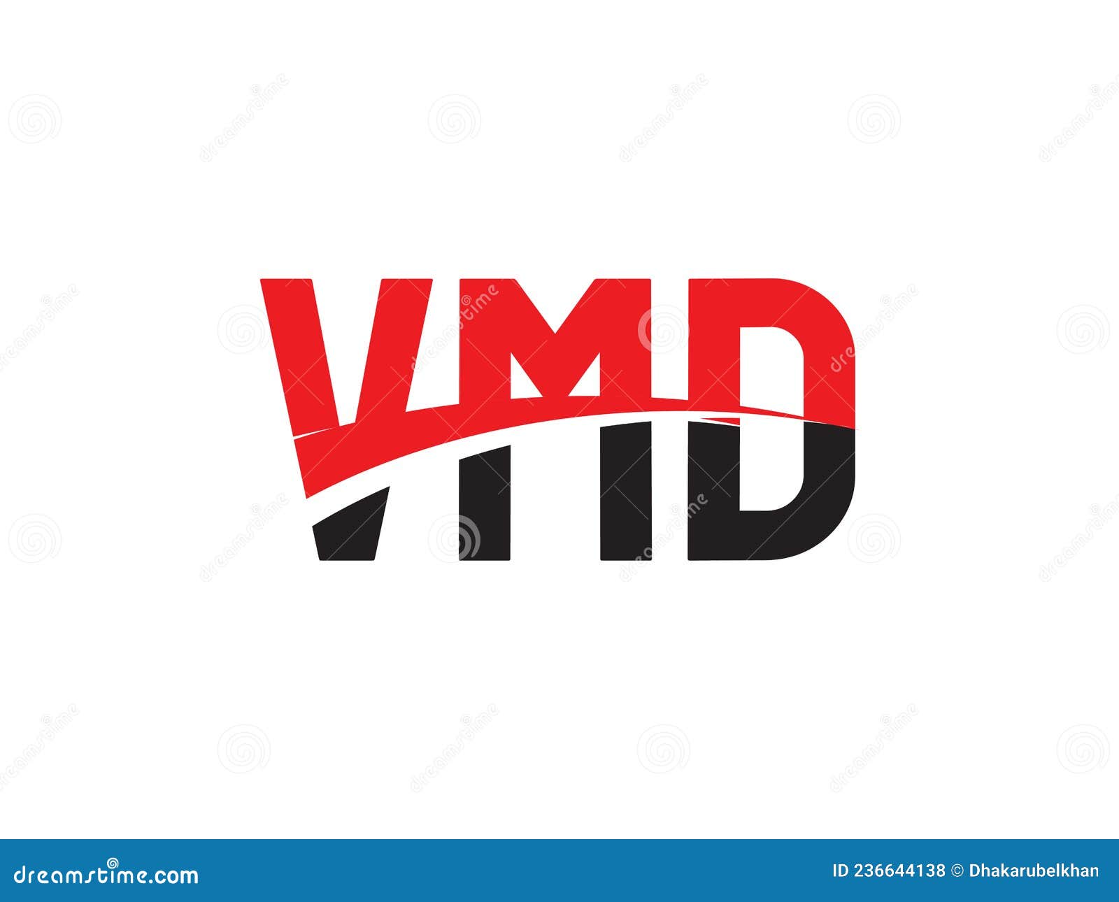 VMD Letter Initial Logo Design Vector Illustration Stock Vector ...