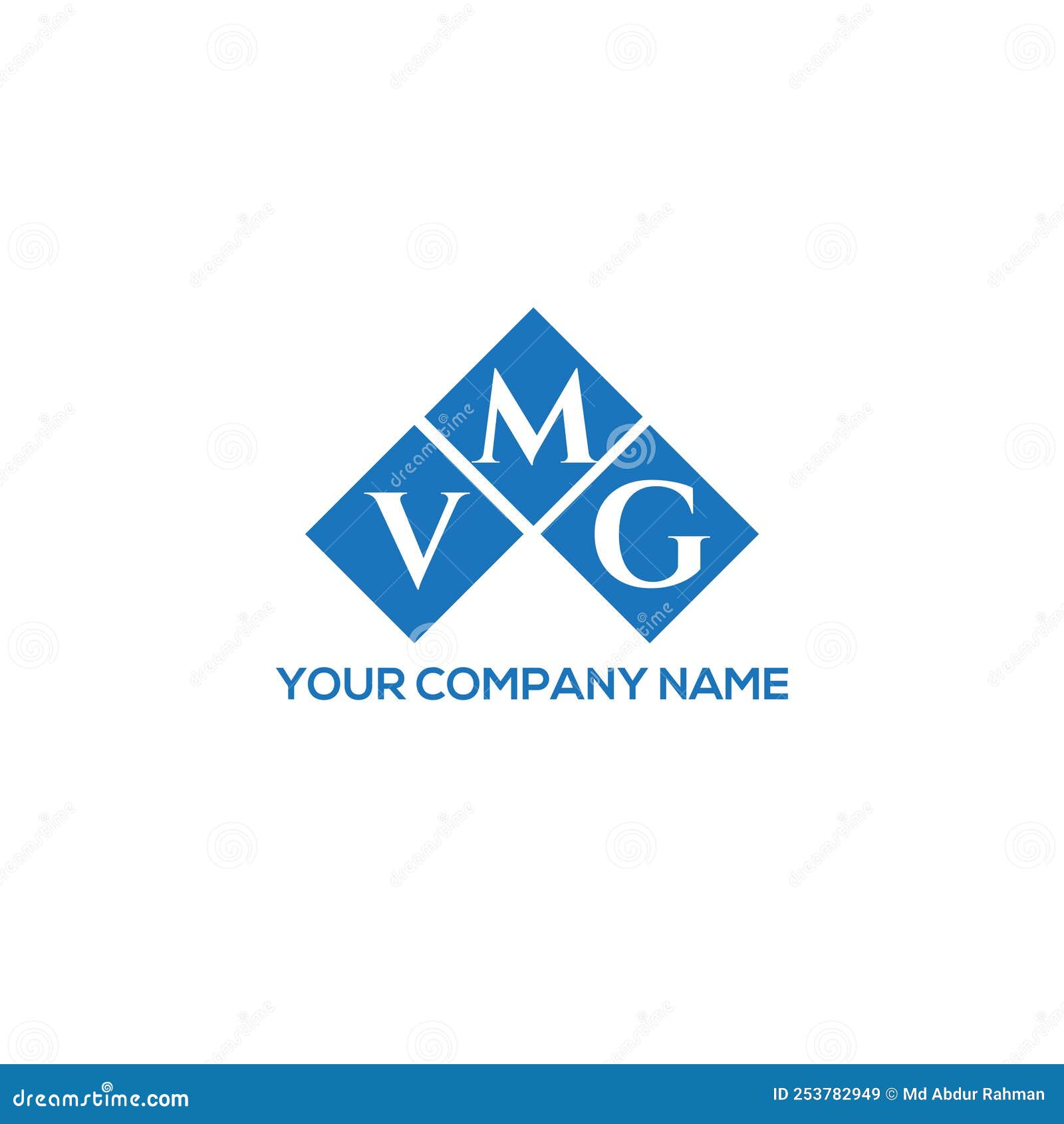 VMG Letter Logo Design on WHITE Background. VMG Creative Initials ...