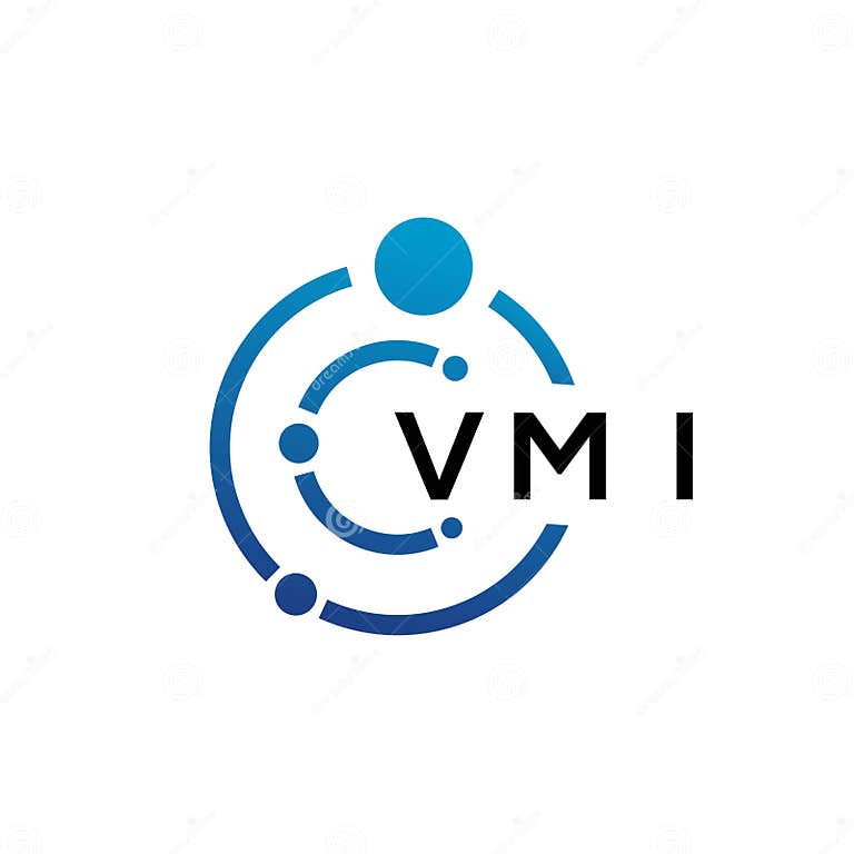 VMI Letter Technology Logo Design on White Background. VMI Creative ...