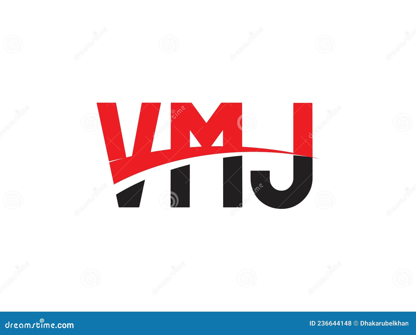 VMJ Letter Initial Logo Design Vector Illustration Stock Vector ...