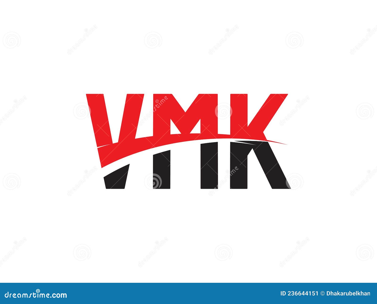 VMK Letter Initial Logo Design Vector Illustration Stock Vector ...