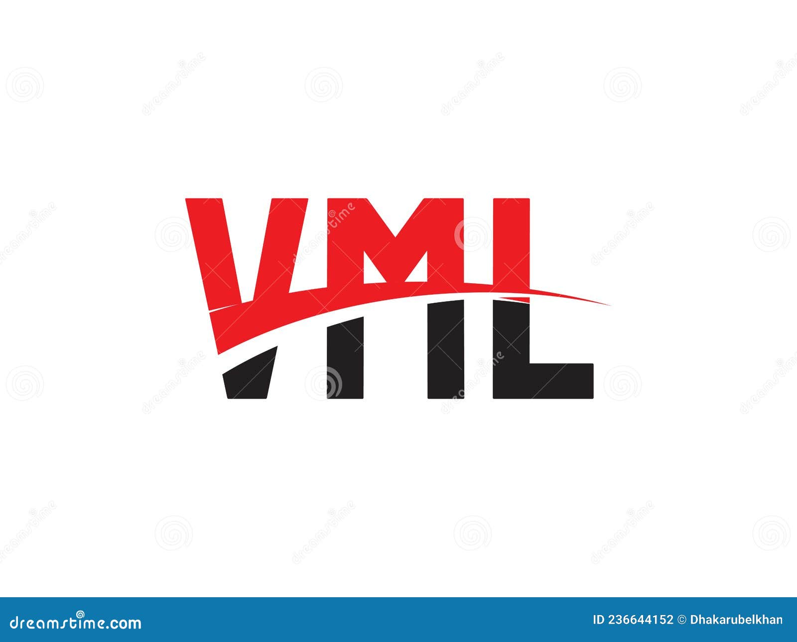 VML Letter Initial Logo Design Vector Illustration Stock Vector ...