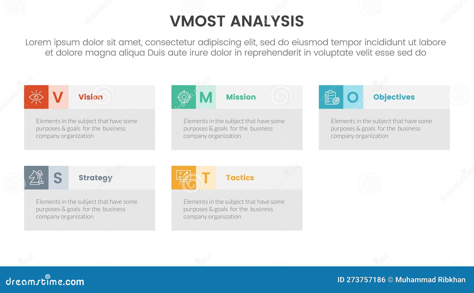 Vmost Analysis Model Framework Infographic 5 Point Stage Template with ...