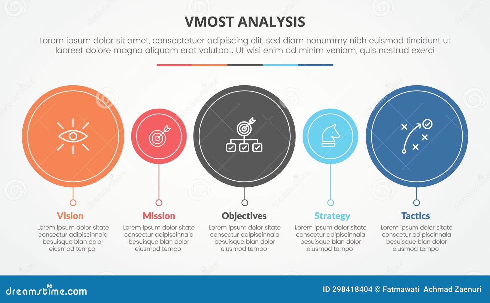 Vmost Analysis Template Infographic Concept for Slide Presentation with ...