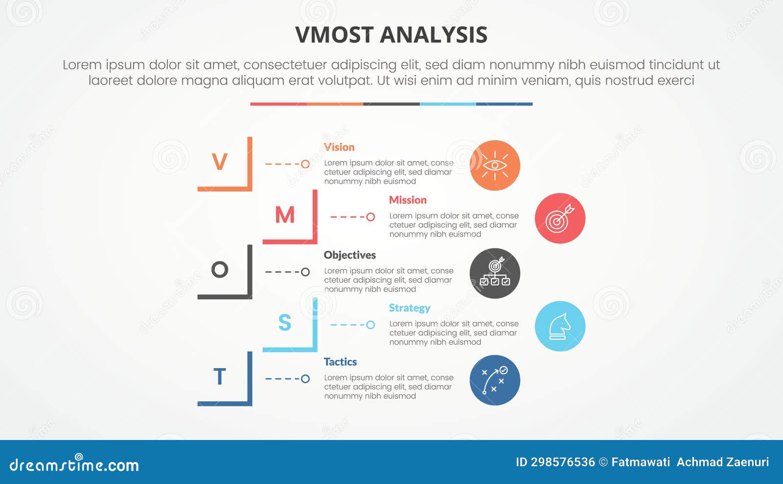 Vmost Analysis Template Infographic Concept for Slide Presentation with ...