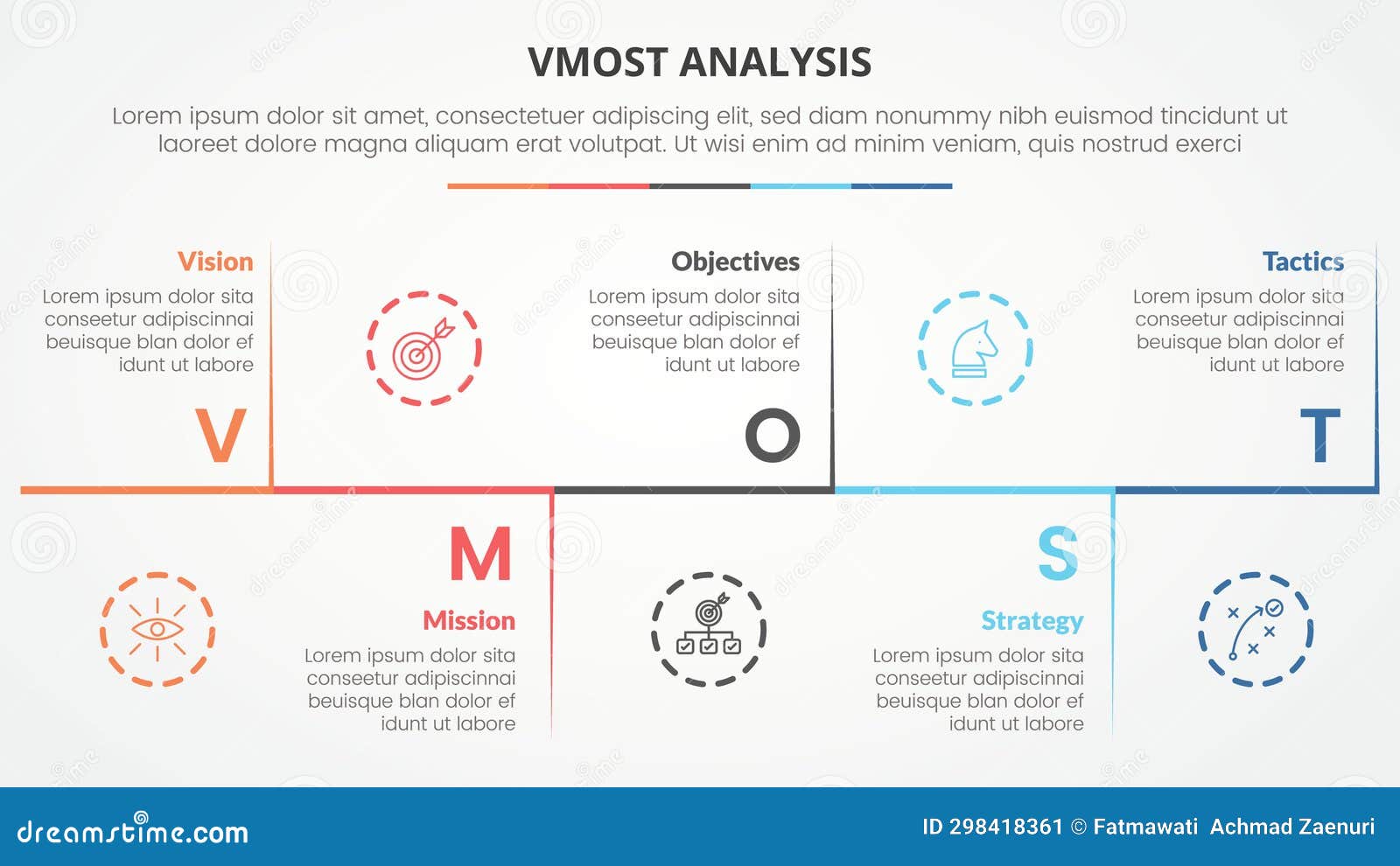 Vmost Analysis Template Infographic Concept for Slide Presentation with ...