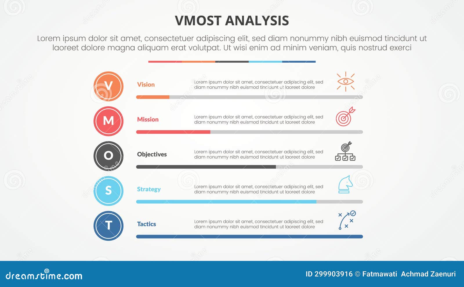 Vmost Analysis Template Infographic Concept for Slide Presentation with ...
