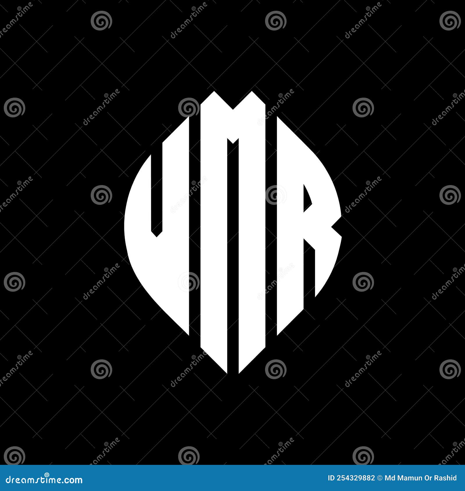 VMR Circle Letter Logo Design with Circle and Ellipse Shape. VMR ...
