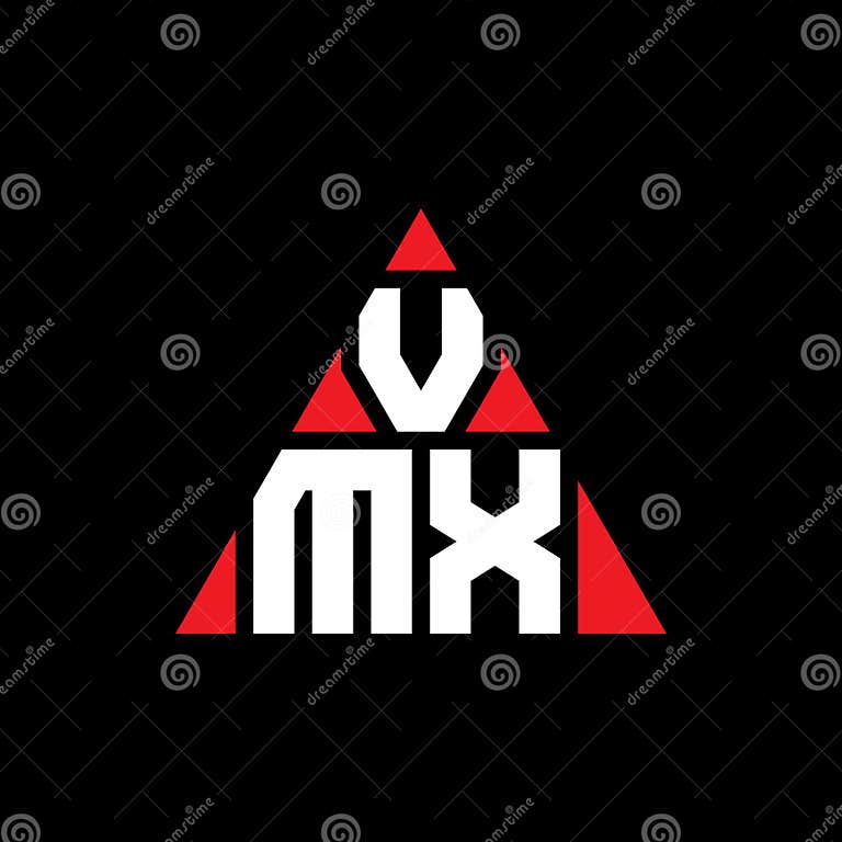 VMX Triangle Letter Logo Design with Triangle Shape. VMX Triangle Logo ...