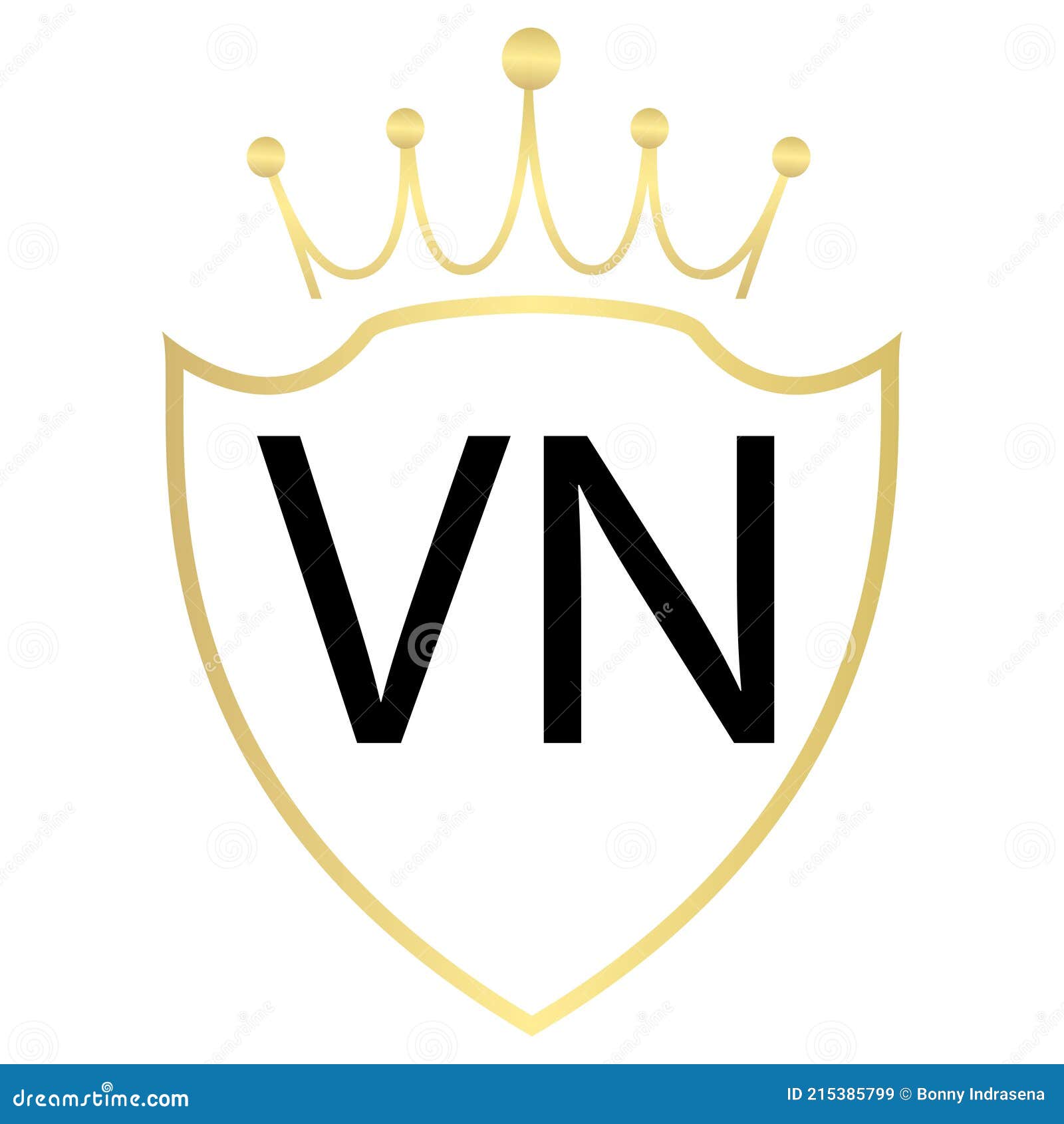 VN Letter Logo Design with Simple Style Stock Vector - Illustration of ...
