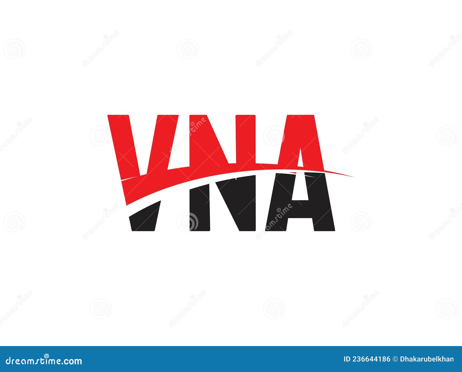 VNA Letter Initial Logo Design Vector Illustration Stock Vector ...