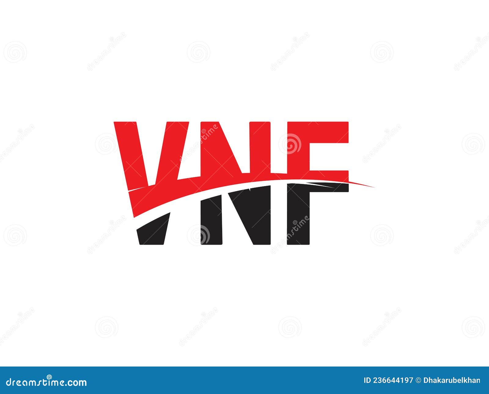 VNF Letter Initial Logo Design Vector Illustration Stock Vector ...