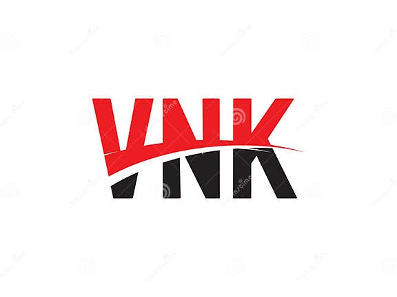 VNK Letter Initial Logo Design Vector Illustration Stock Vector ...