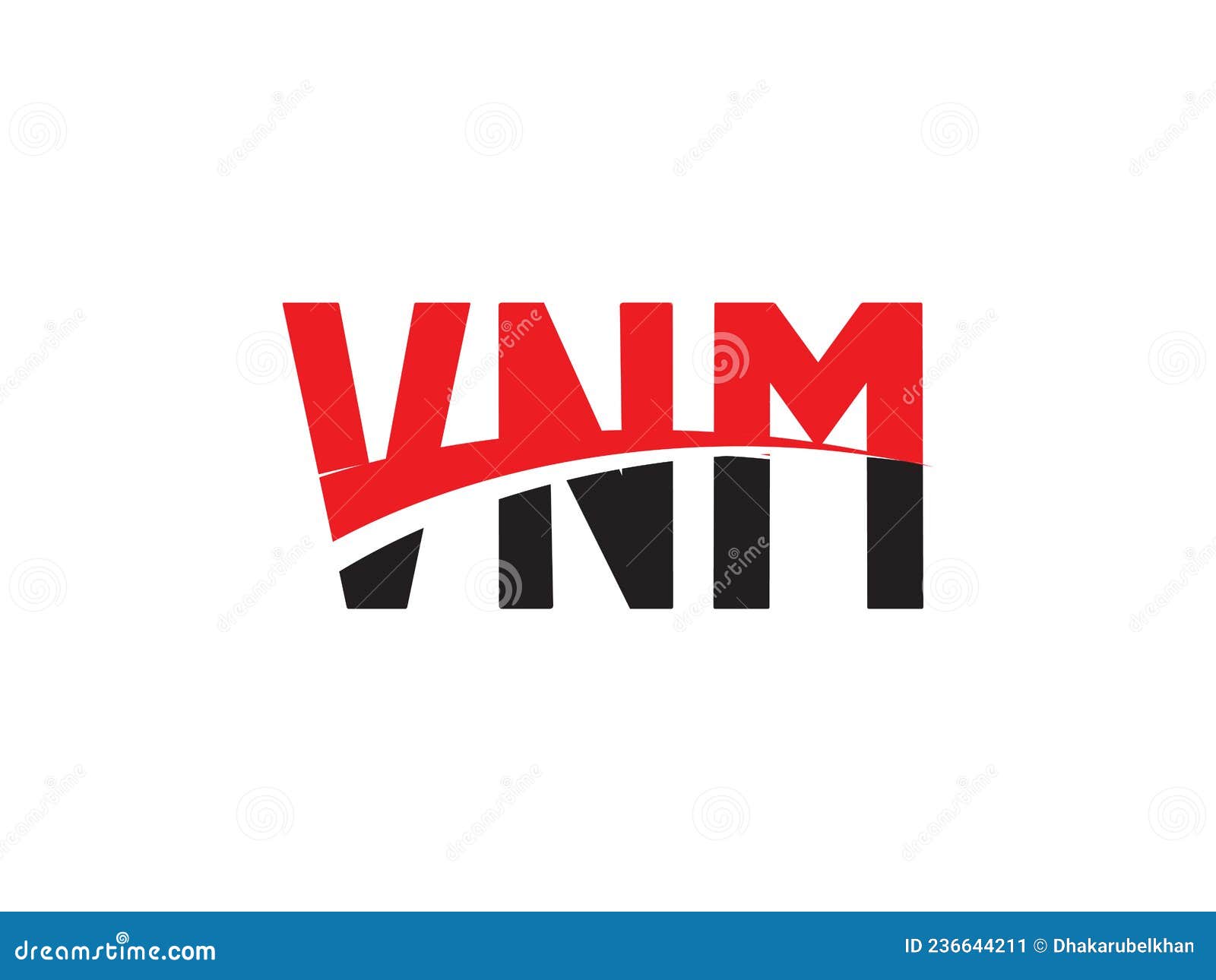 VNM Letter Initial Logo Design Vector Illustration Stock Vector ...