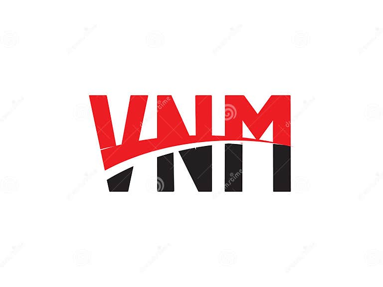 VNM Letter Initial Logo Design Vector Illustration Stock Vector ...