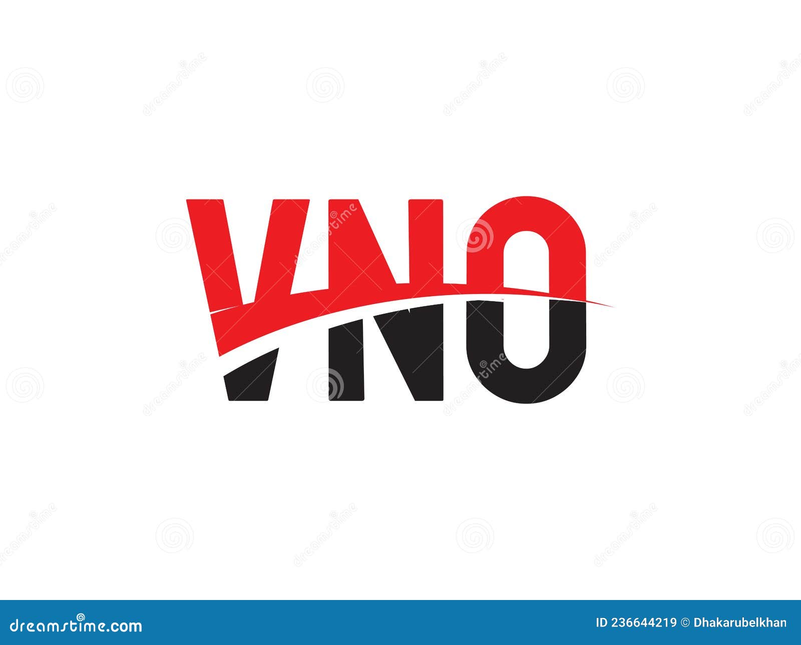 VNO Letter Initial Logo Design Vector Illustration Stock Vector ...