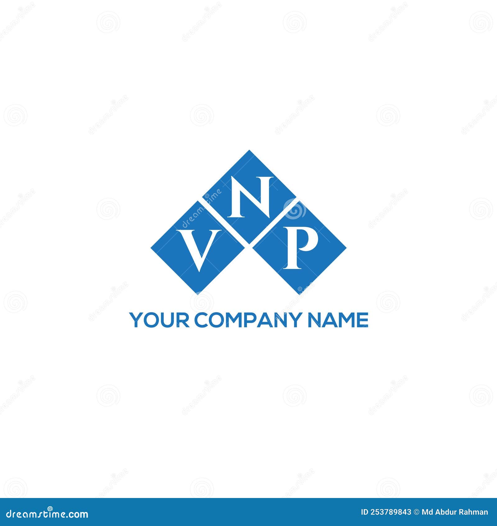 VNP Letter Logo Design on WHITE Background. VNP Creative Initials ...