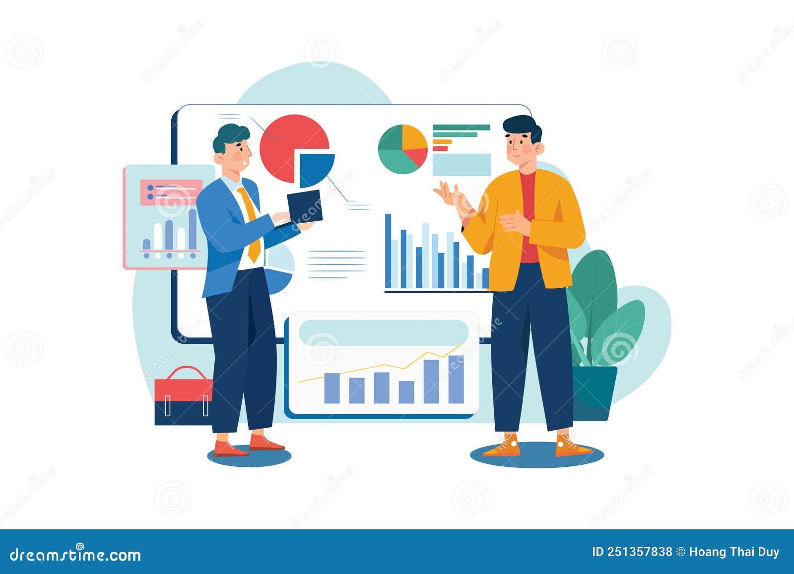 Business Activities Illustration Concept on White Background Stock ...