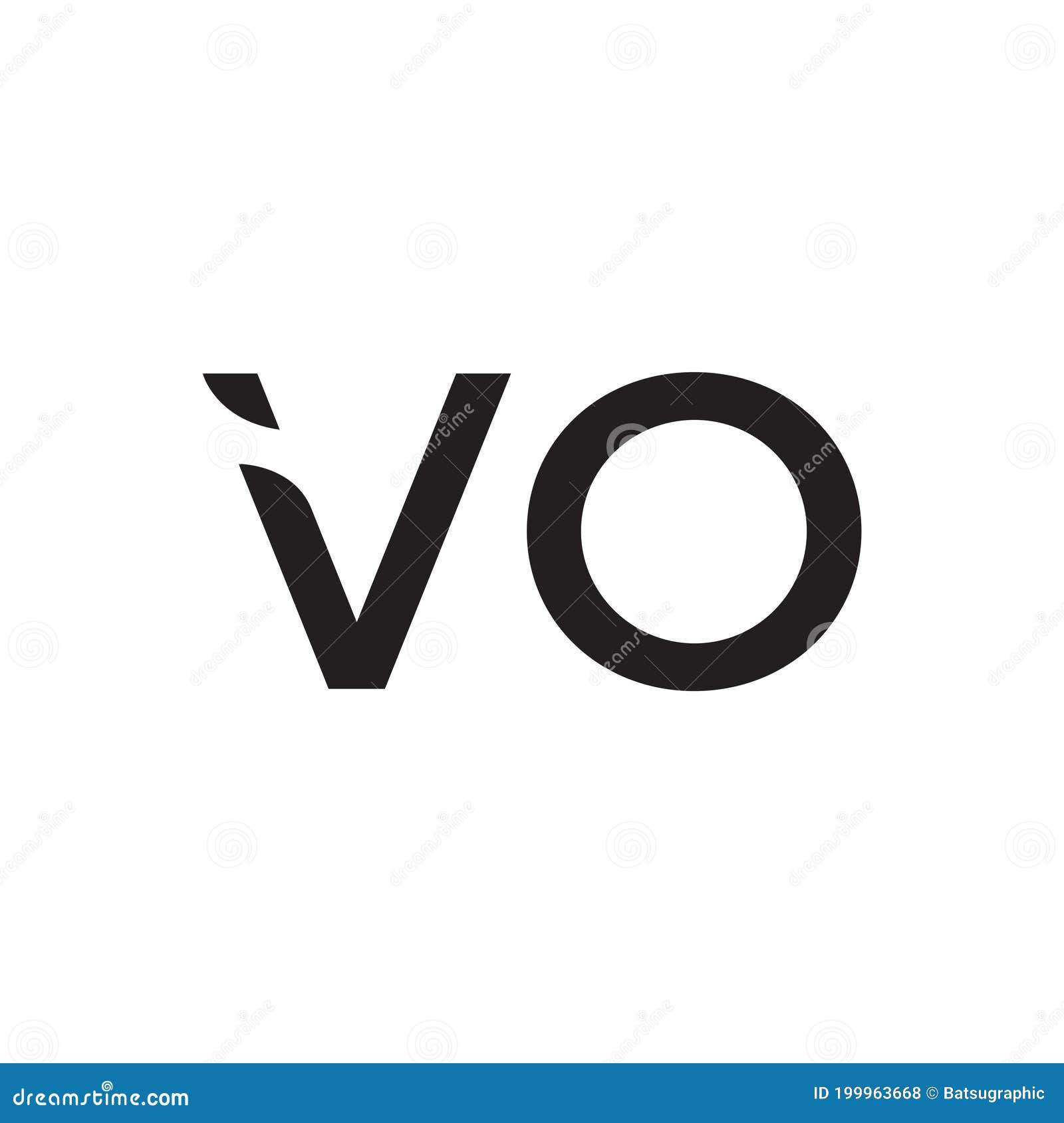 Vo Initial Letter Vector Logo Icon Stock Vector - Illustration of ...