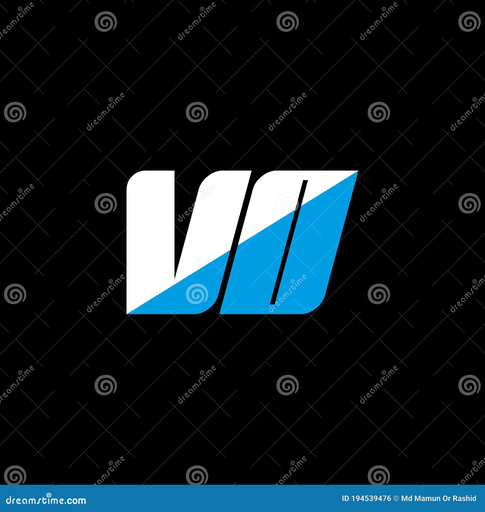 VO Letter Logo Design on Black Background. VO Creative Initials Letter ...