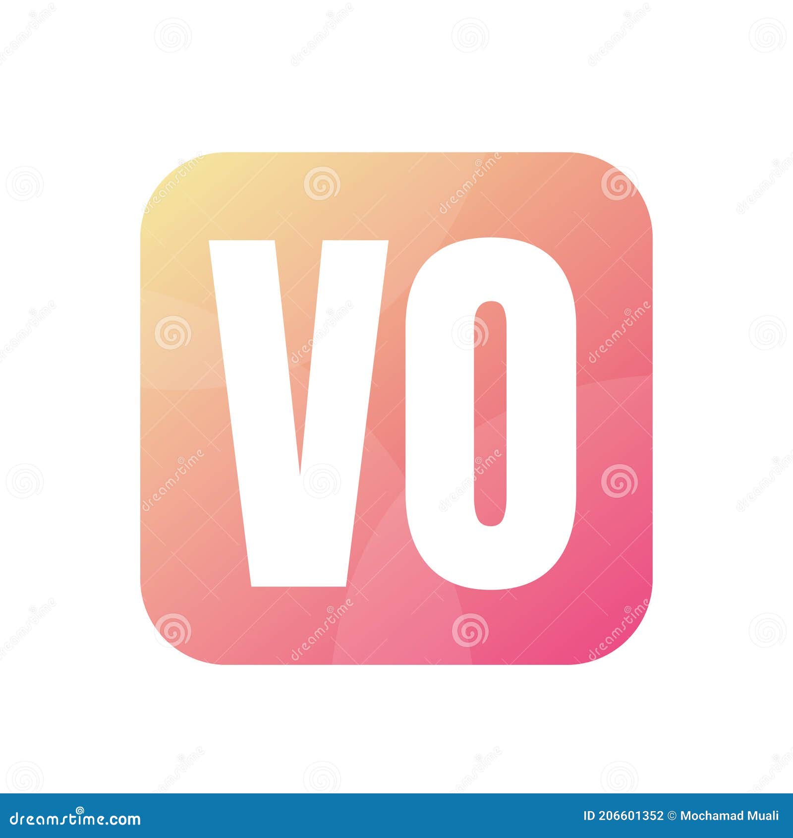 VO Letter Logo Design with Simple Style Stock Vector - Illustration of ...