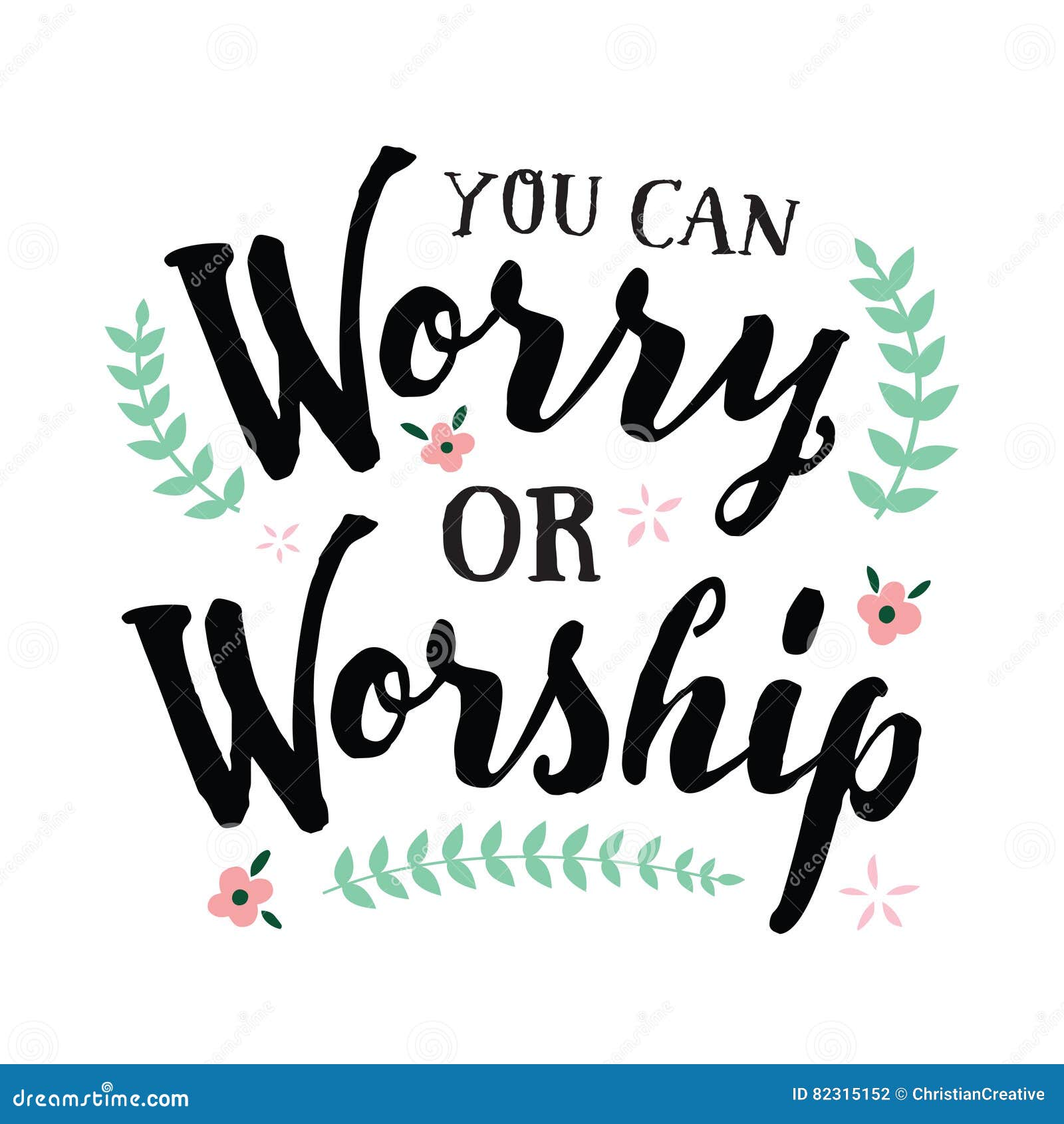 Você Pode Preocupar-se Ou Adorar Ilustração Stock - Ilustração de fundo ...