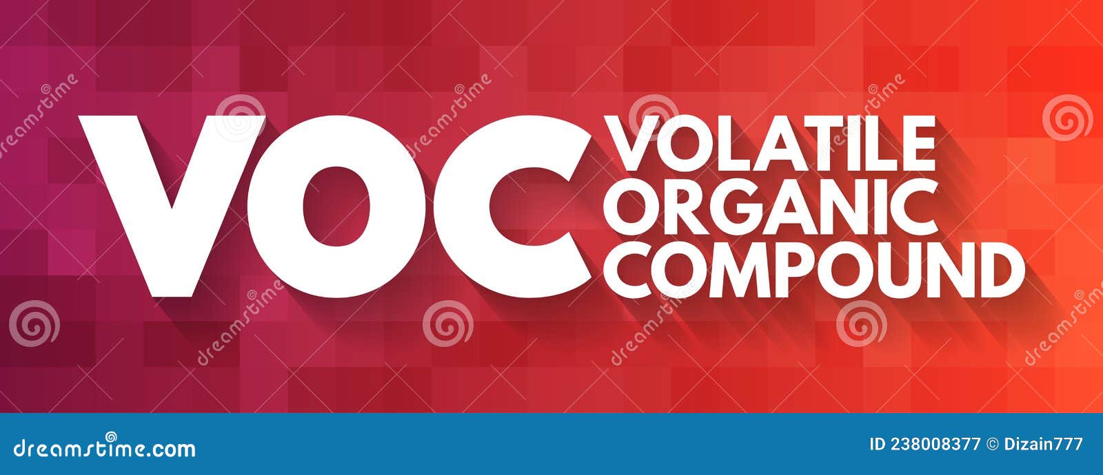 VOC - Volatile Organic Compound Acronym, Concept Background Stock ...