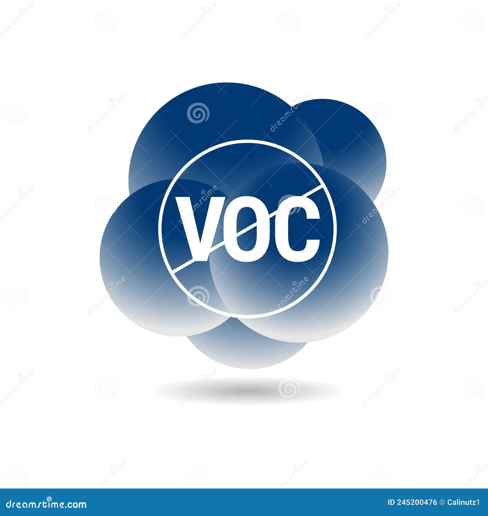 VOC - Volatile Organic Compounds Vector Badge Icon Stock Vector ...