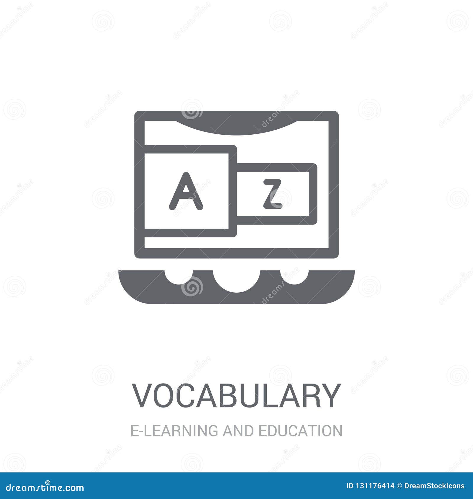 Vocabulary Icon. Trendy Vocabulary Logo Concept on White Background ...