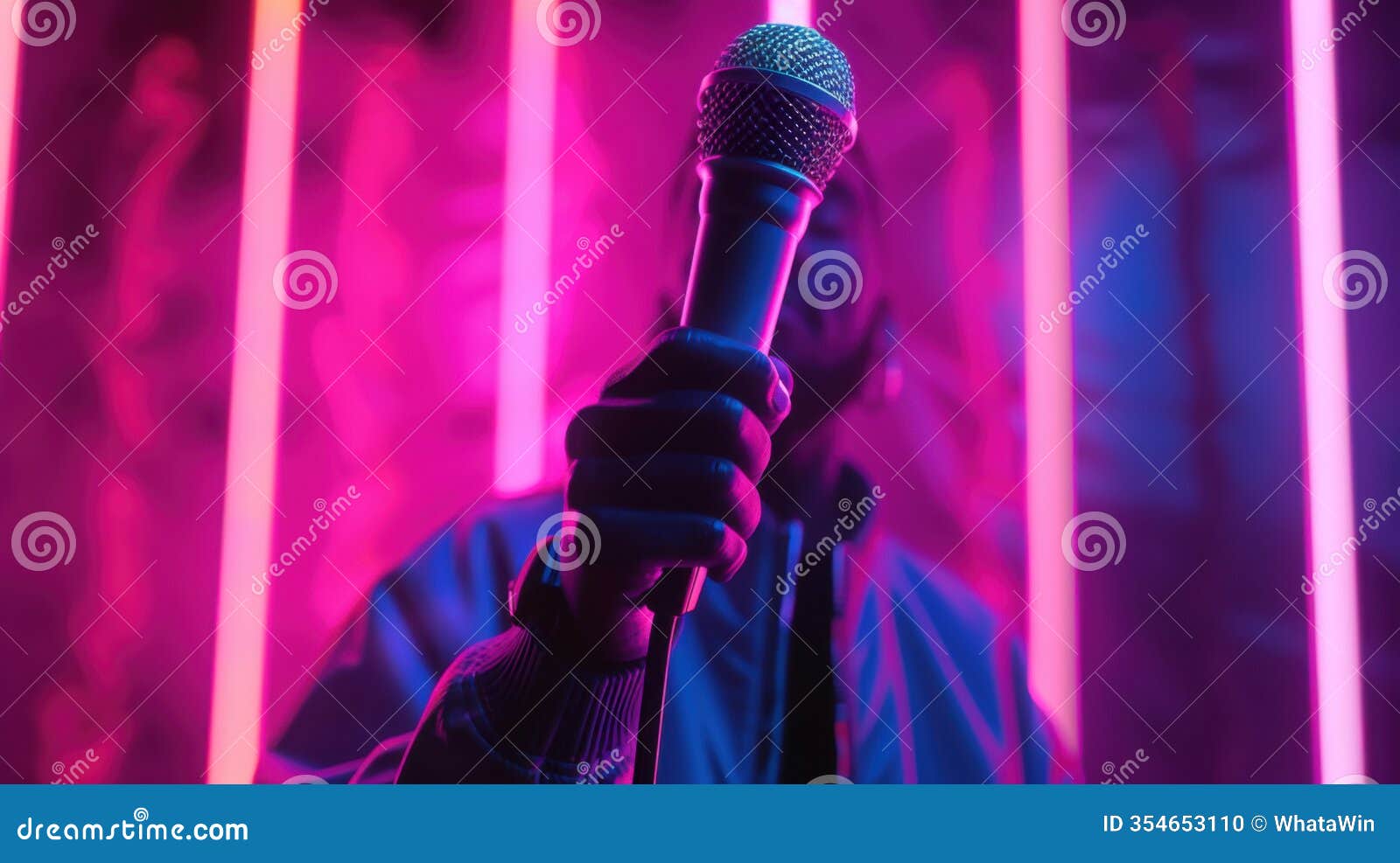 Vocal Booth with State-of-the-Art Microphone Setup Stock Photo - Image ...