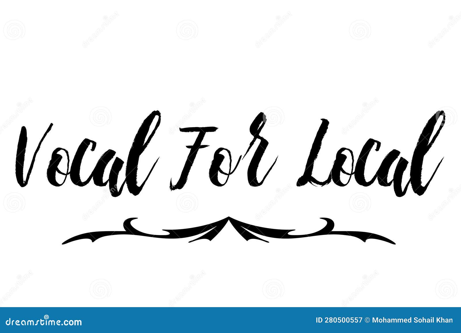 Vocal for Local Elegant Grunge Typography Lettering Text Quote Vector ...