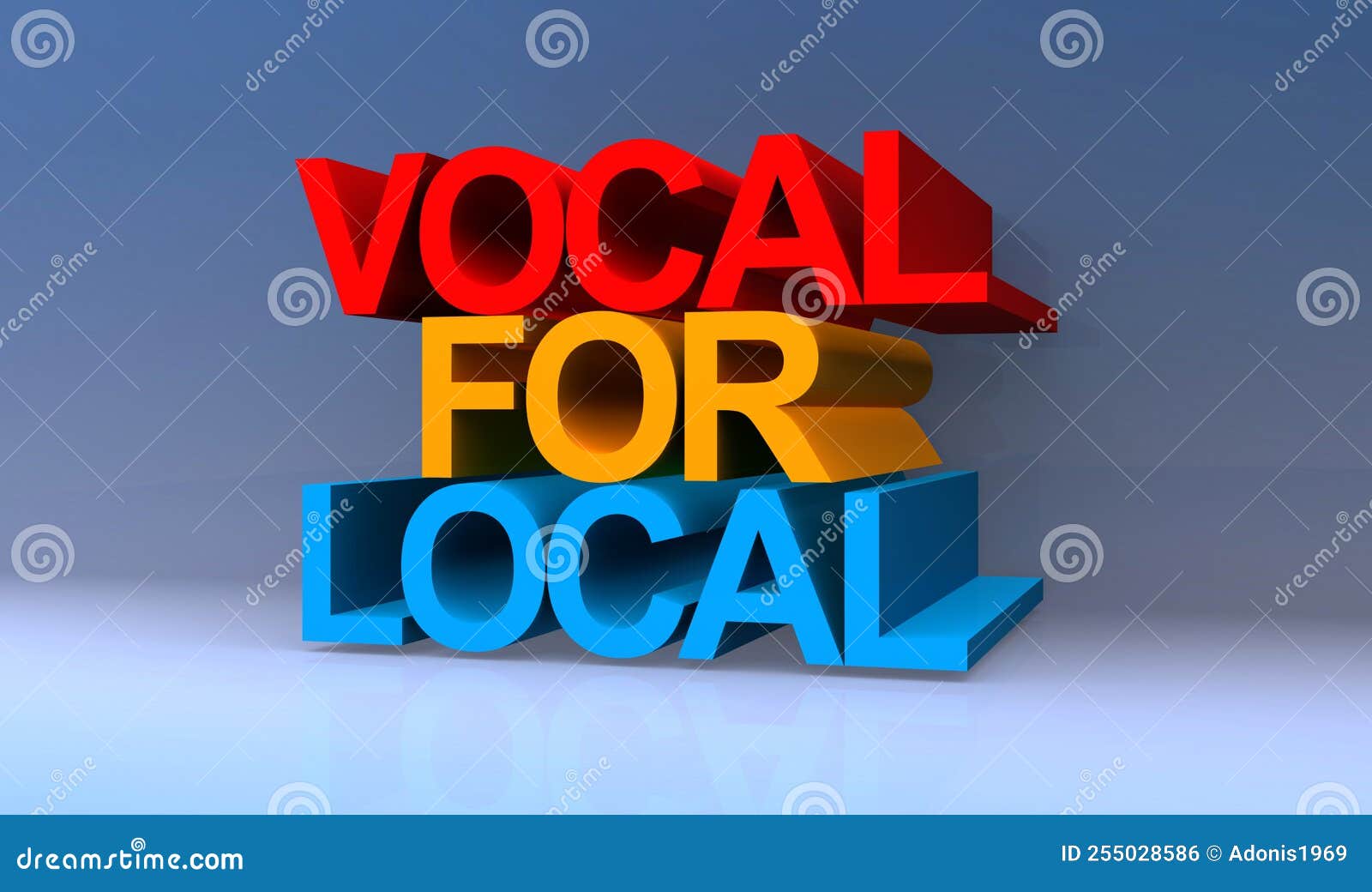 Vocal local em azul ilustração stock. Ilustração de letra - 255028586