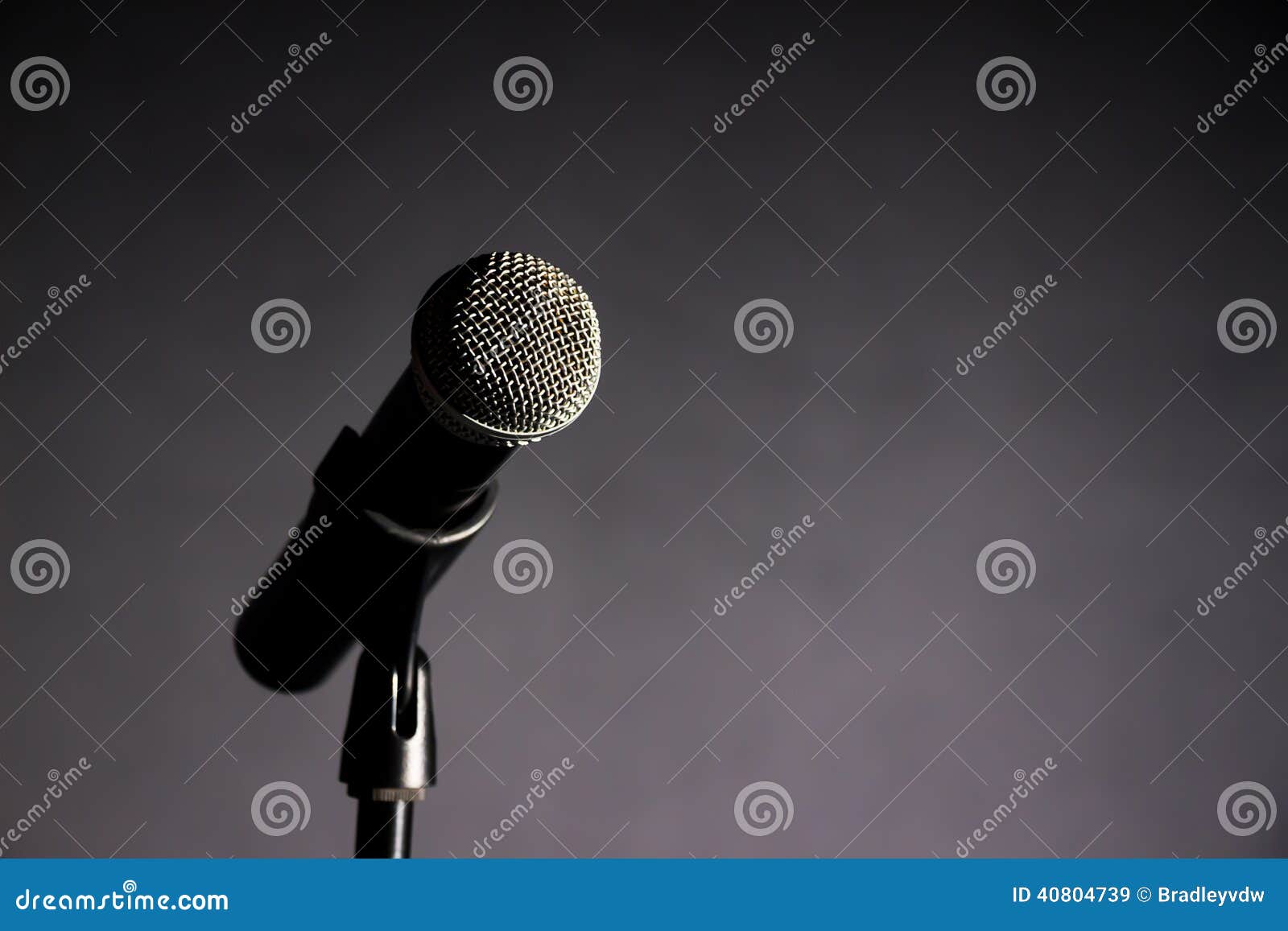 Vocal Microphone Against Dark Background 2 Stock Image - Image of sing ...