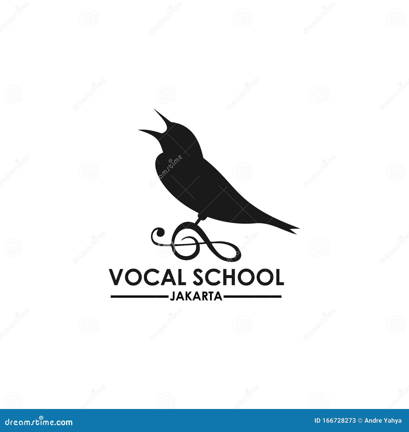 Vocal school logo template stock illustration. Illustration of music ...