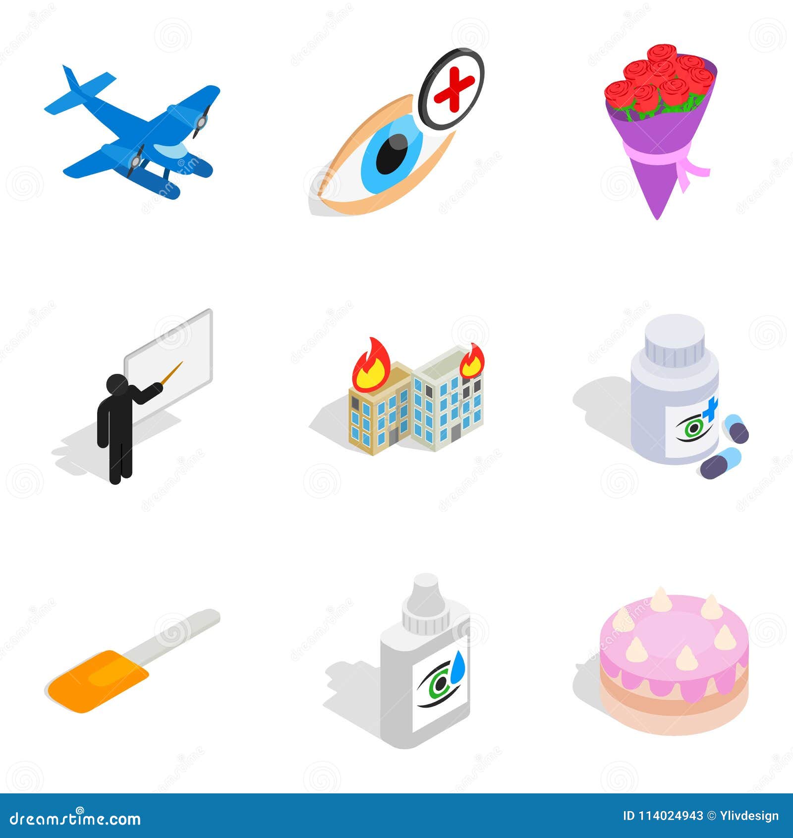 Vocation Icons Set, Isometric Style Editorial Stock Photo ...