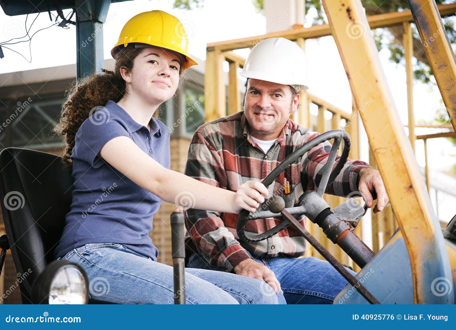 Vocational Training in Construction Stock Photo - Image of building ...