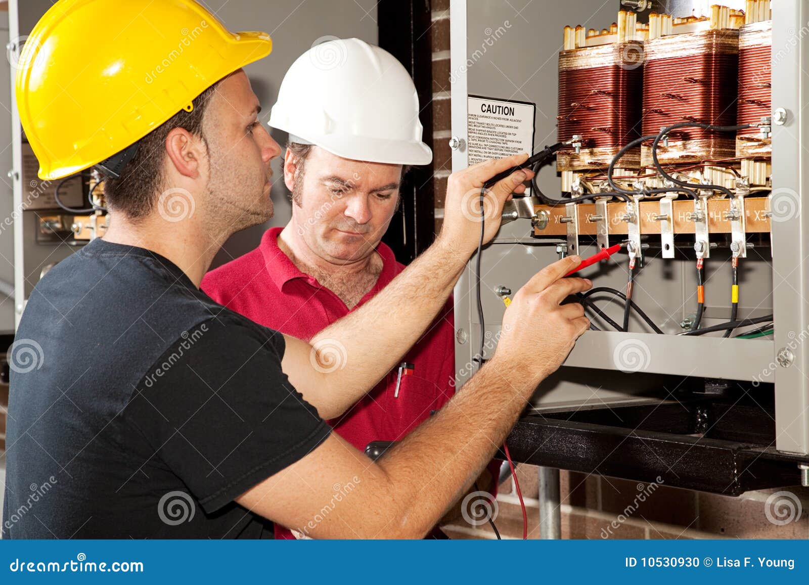 Vocational Training - Electrician Stock Photo - Image of meter ...