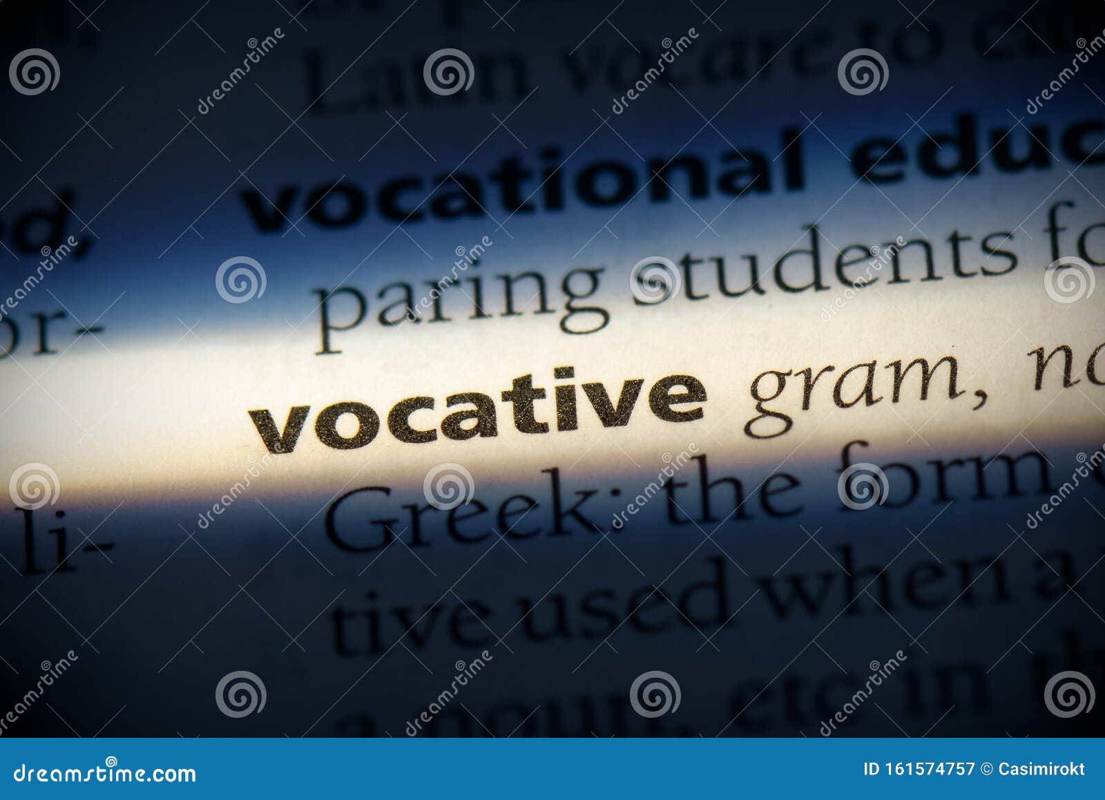 Vocative stock image. Image of reference, idea, closeup - 161574757