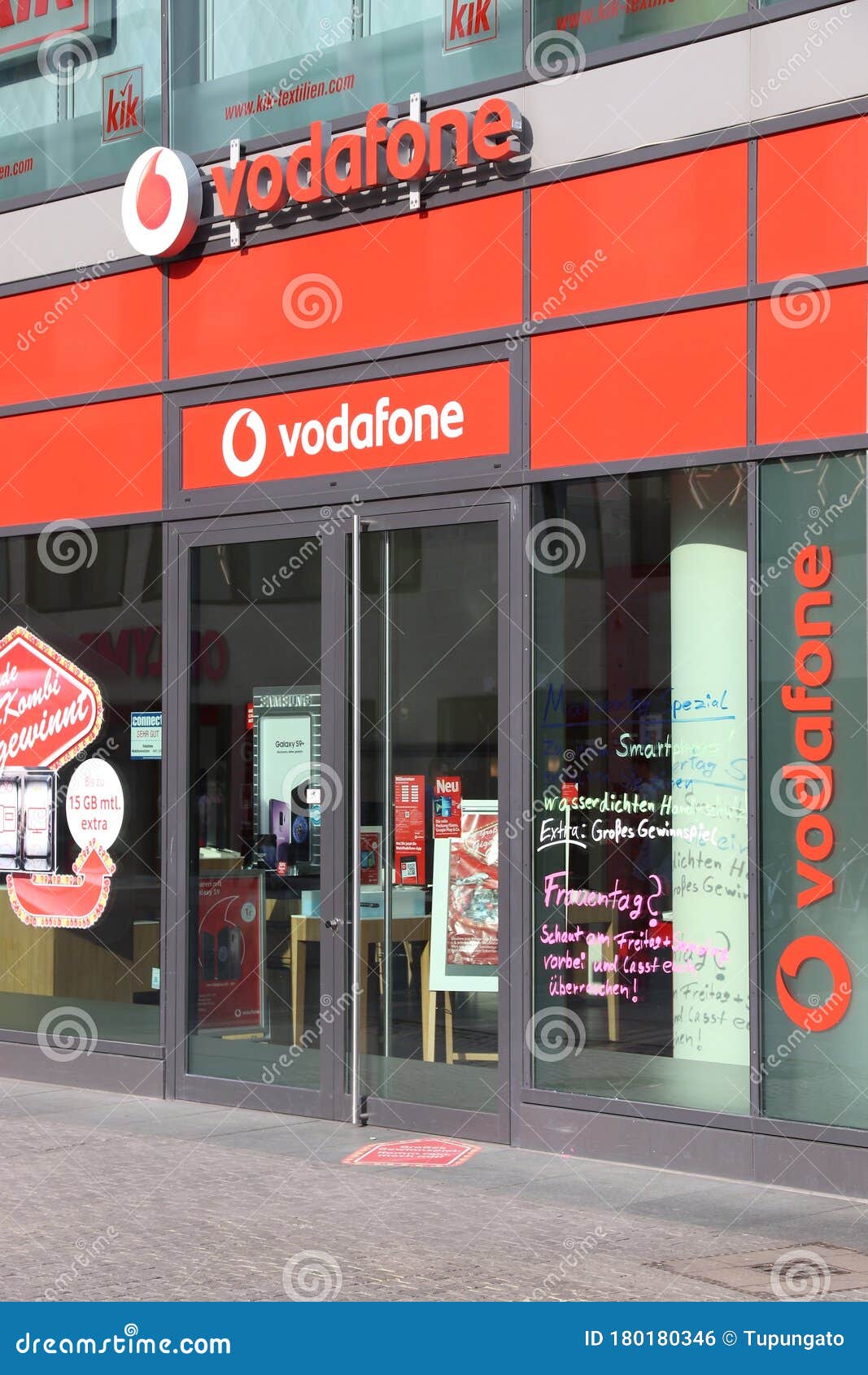 Vodafone in Europe editorial photo. Image of sachsen - 180180346