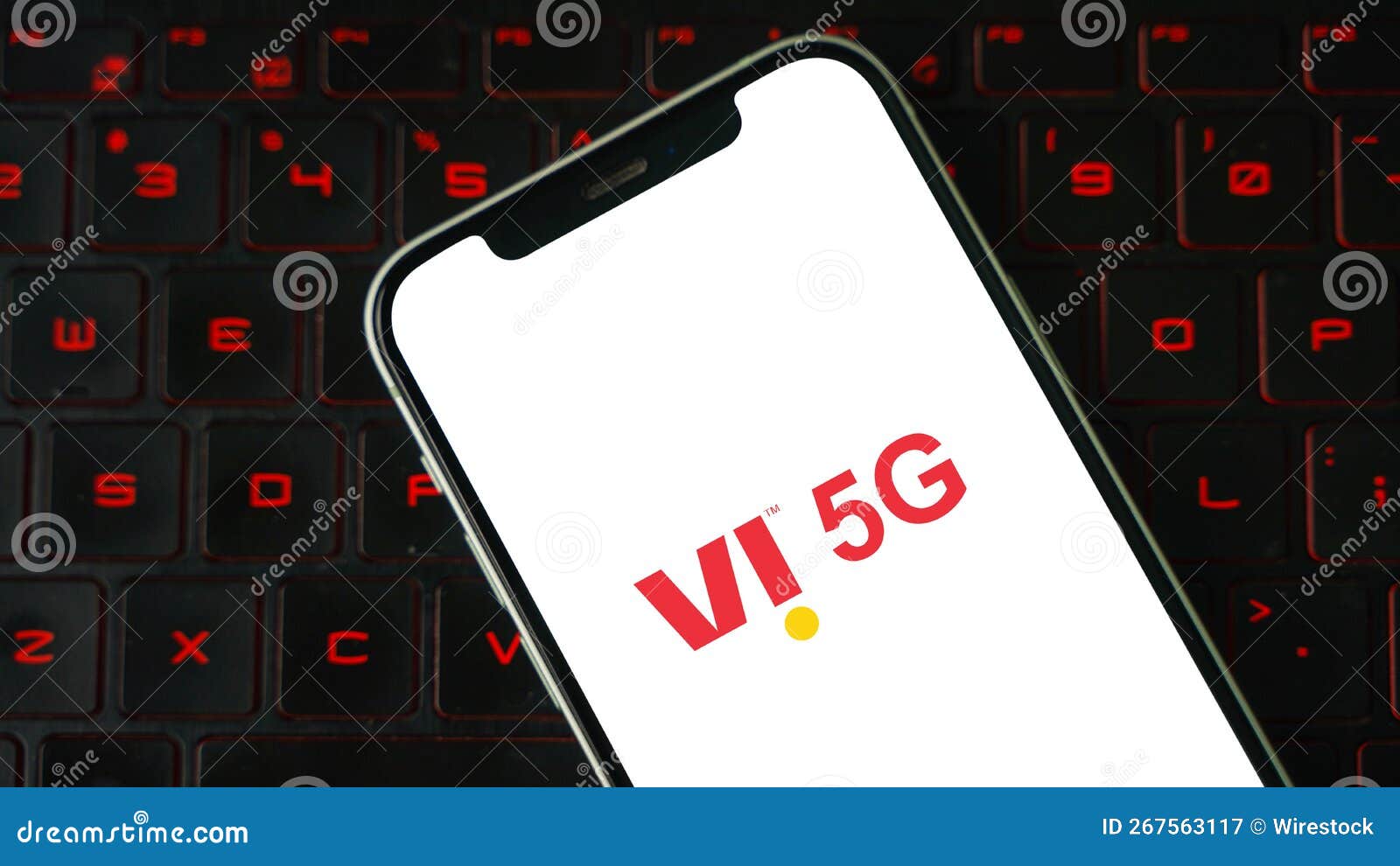 Vodafone Idea or VI Displayed on a Mobile Phone Screen Editorial ...