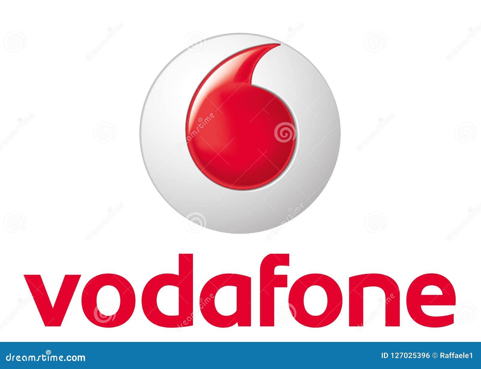 Vodafone Logo editorial photo. Illustration of social - 127025396