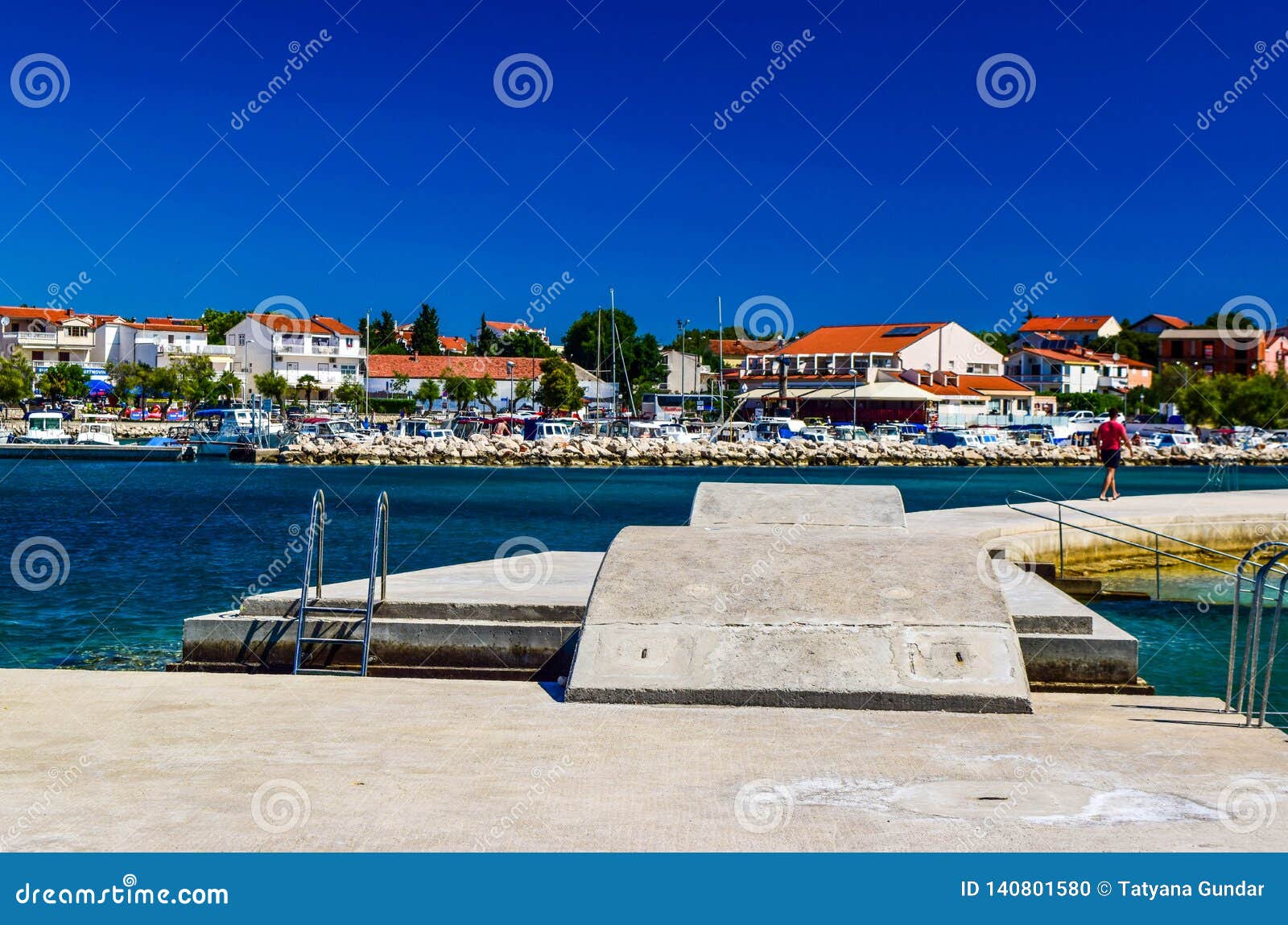 The Vodice cityscape editorial image. Image of city - 140801580