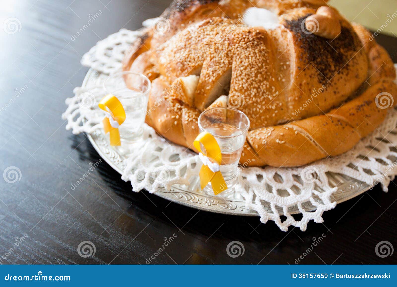 Bread-and-salt Welcome. A Traditional Ritual Of Offering Bread And Salt ...