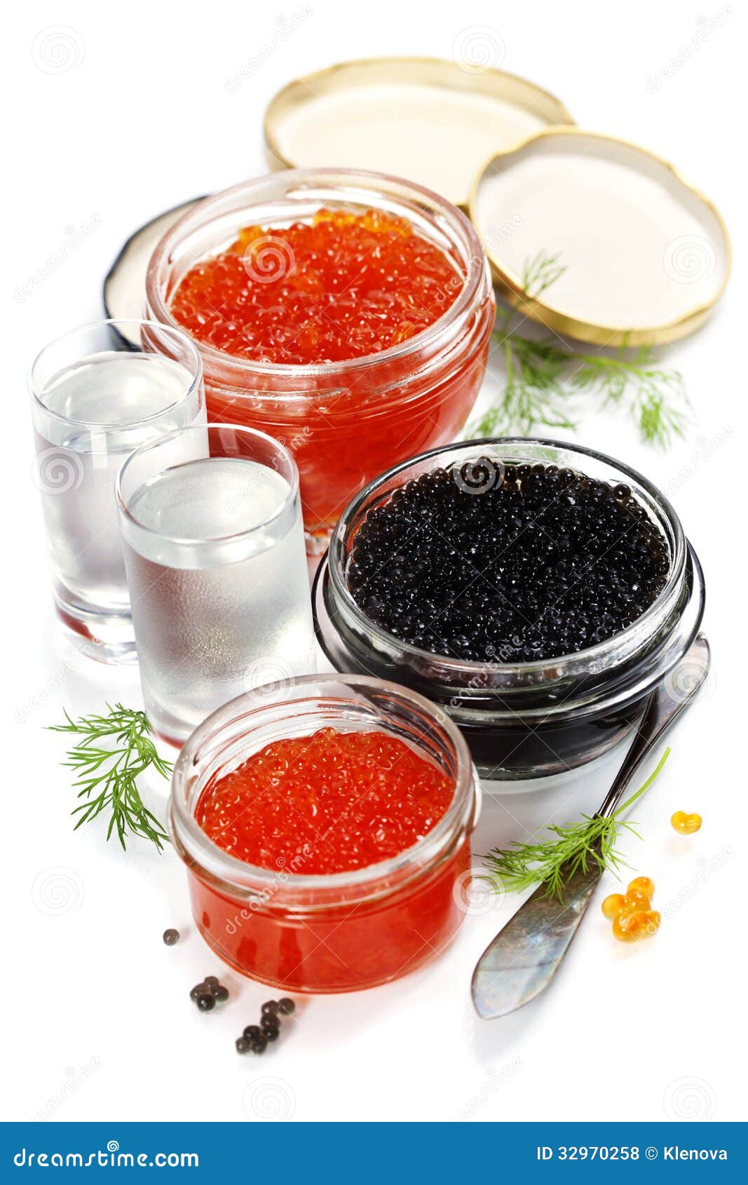 Vodka and caviar stock photo. Image of healthy, ingredient - 32970258
